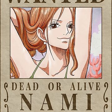 "Nami Wanted Poster Post-Wano Updated Bounty Poster" Poster for Sale by ...
