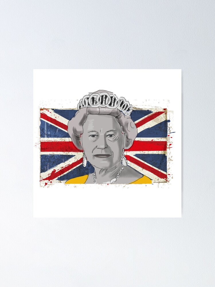 "Rip British Queen Elizabeth 2 Alexandra Mary" Poster for Sale by ...