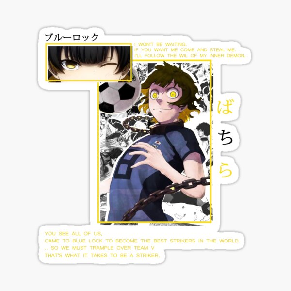 "Bachira Design" Sticker for Sale by Pengun | Redbubble