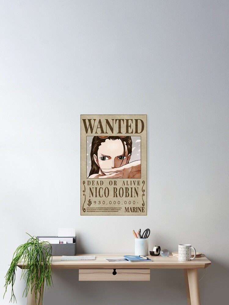 "Robin Wanted Poster Post-Wano Updated Bounty Poster" Poster for Sale ...