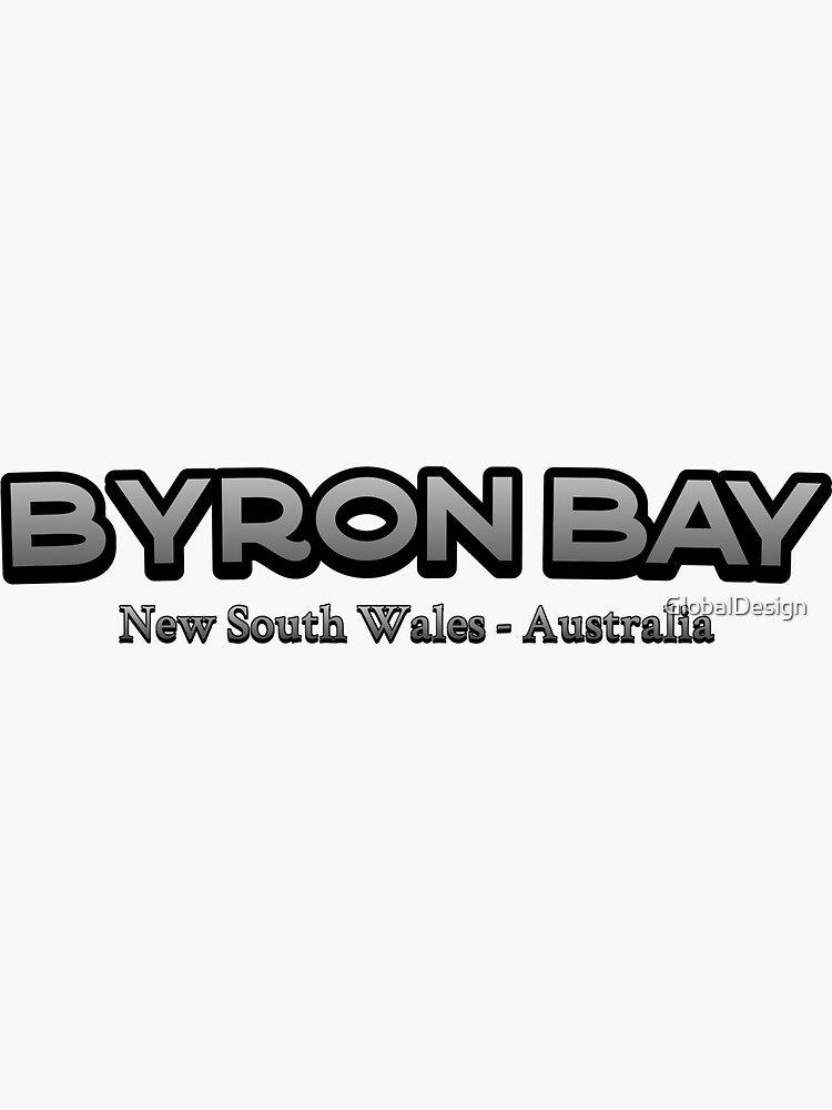 "Byron Bay - New South Wales - Australia" Sticker for Sale by ...