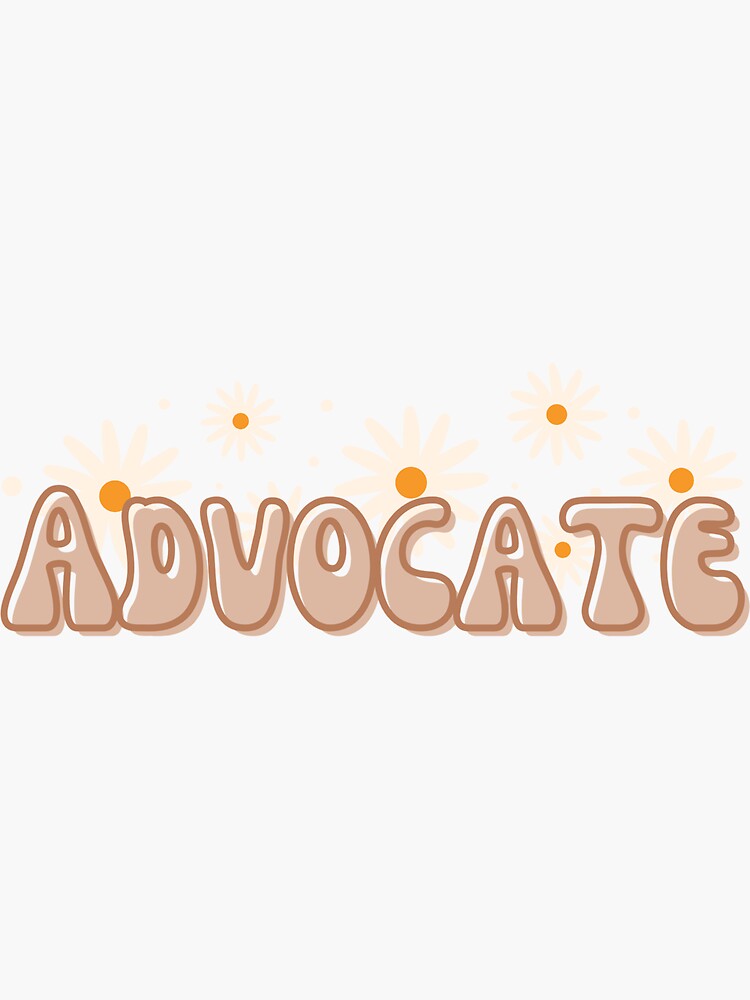 "Advocate" Sticker for Sale by TummyTroubles | Redbubble