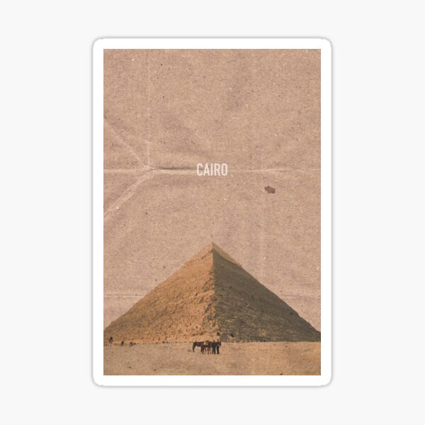 "Cairo, Egypt Pyramids" Sticker for Sale by ExtraPeppers | Redbubble