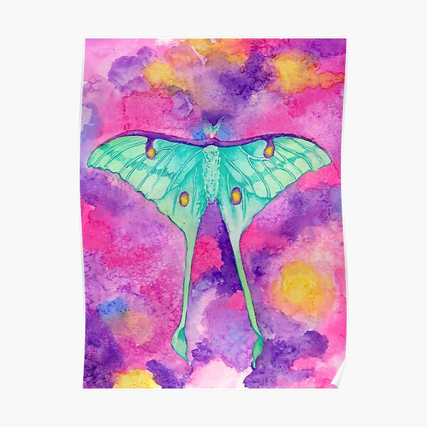 "Luna Moth Light" Poster for Sale by skreechybat | Redbubble