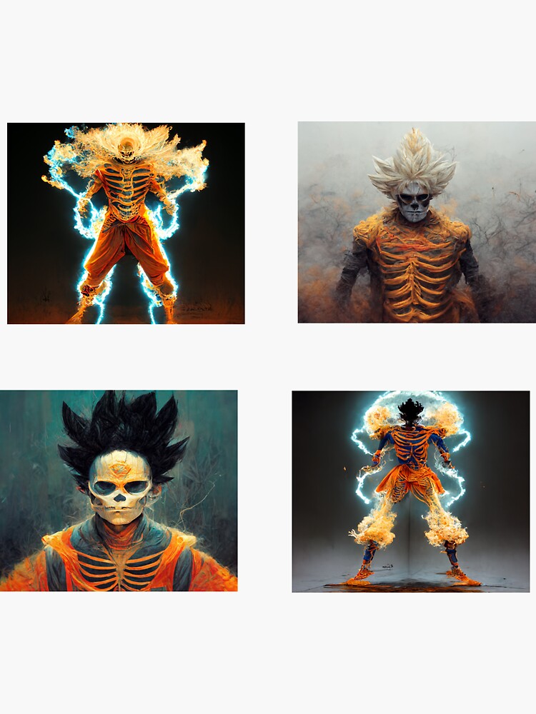"Zombie Super Saiyan Cosplay Pack" Sticker for Sale by FizzHead | Redbubble