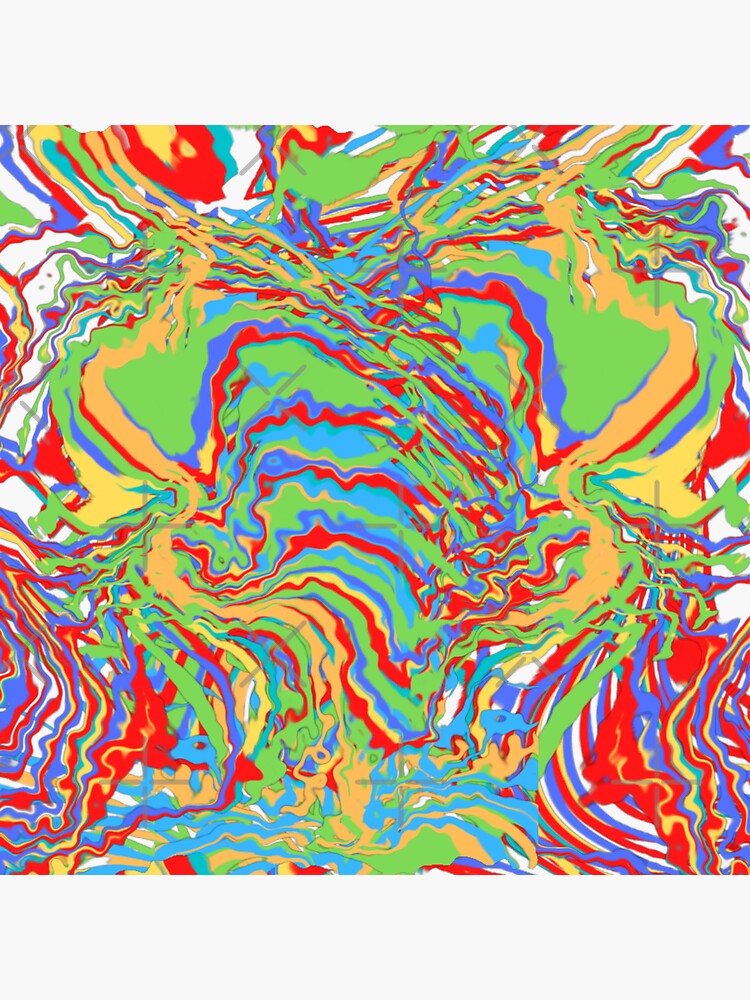 "Melted Art" Sticker for Sale by marvacousins246 | Redbubble