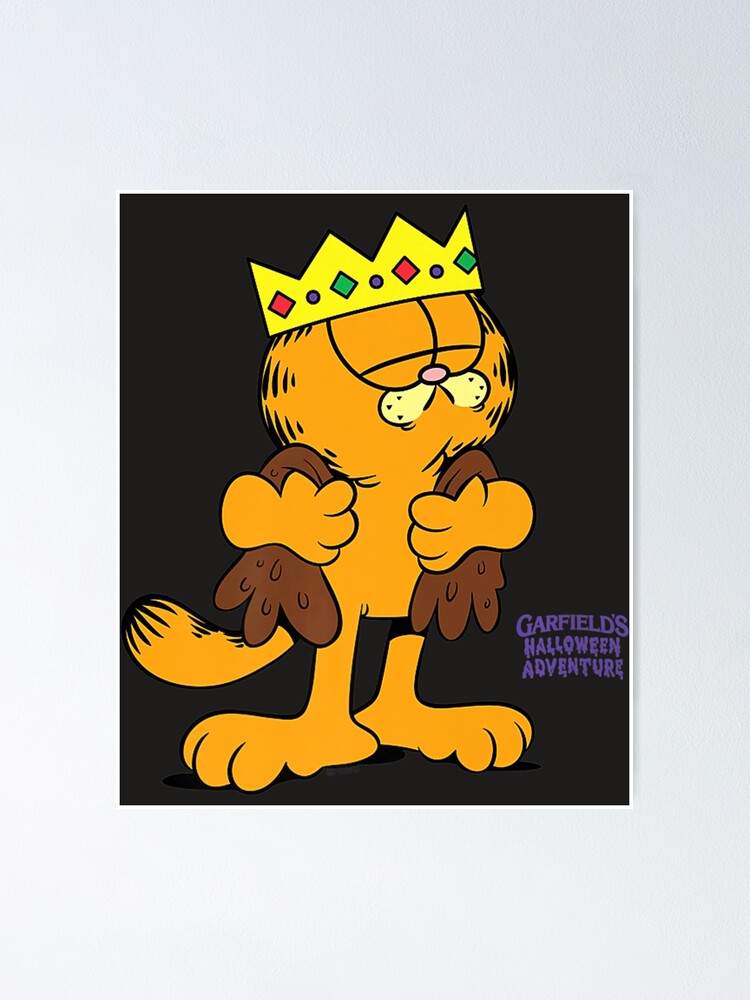 "Garfield King Costume " Poster for Sale by hurnetollb | Redbubble