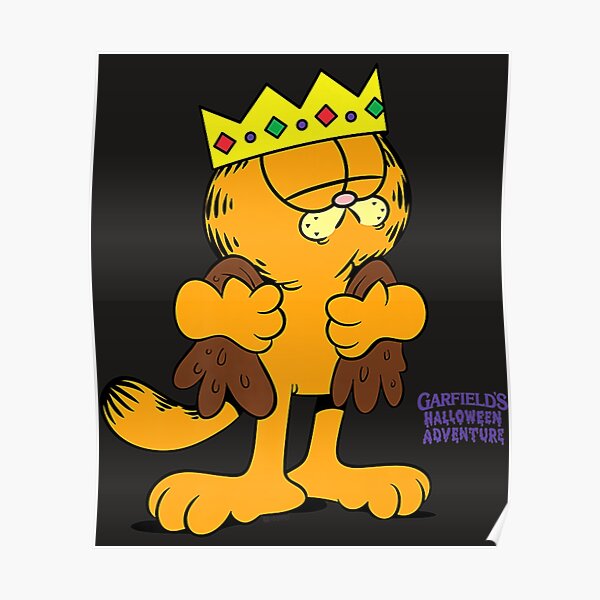 "Garfield King Costume " Poster for Sale by hurnetollb | Redbubble