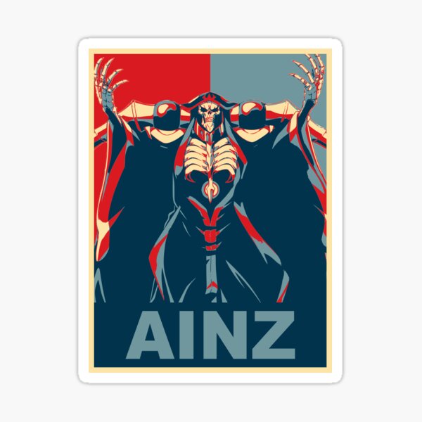 "Ainz Hope Poster" Sticker for Sale by QuestBeacon | Redbubble