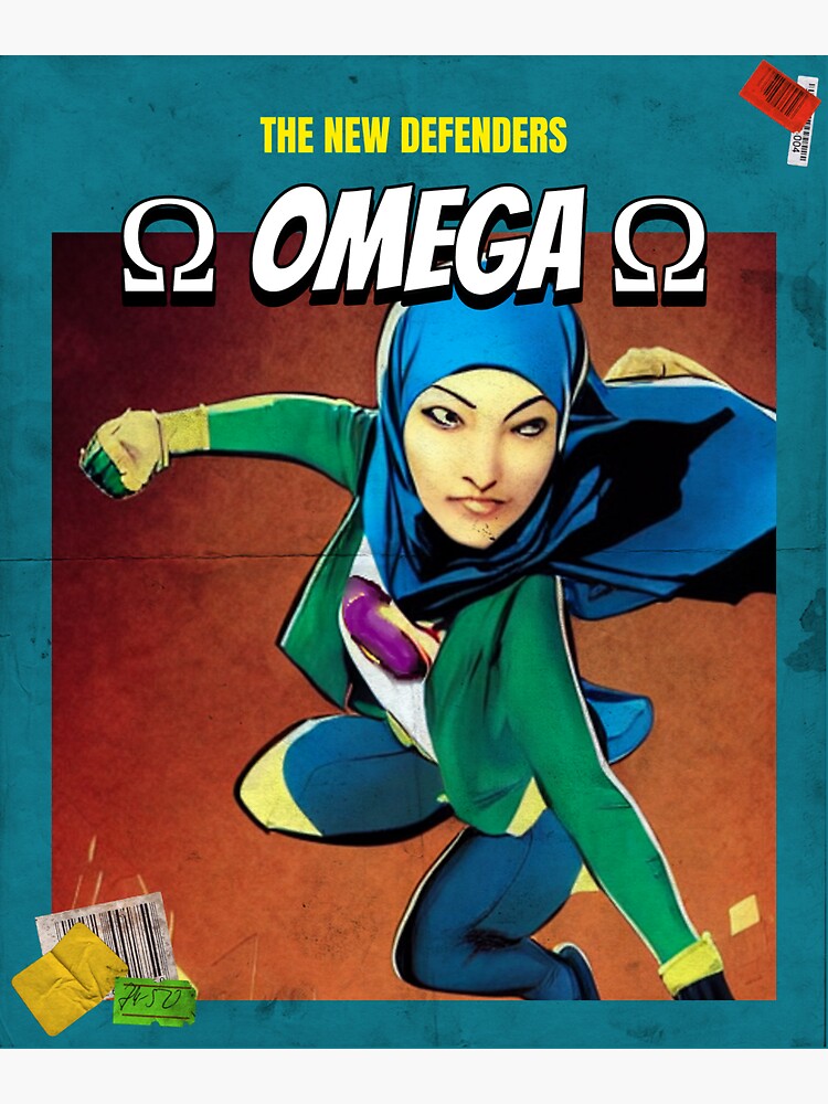 "Omega - Hijabi Superhero Muslim" Sticker for Sale by HijabiAvenger | Redbubble