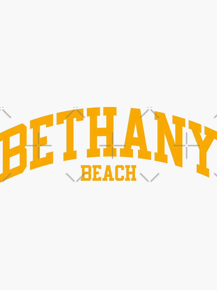 "Bethany Beach" Sticker for Sale by TeeArcade84 | Redbubble
