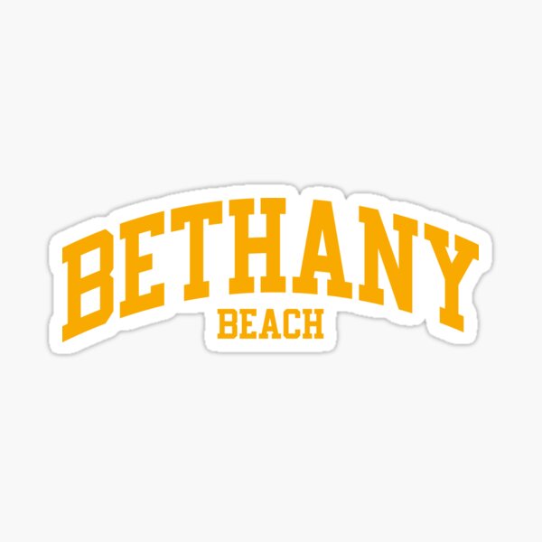 "Bethany Beach" Sticker for Sale by TeeArcade84 | Redbubble