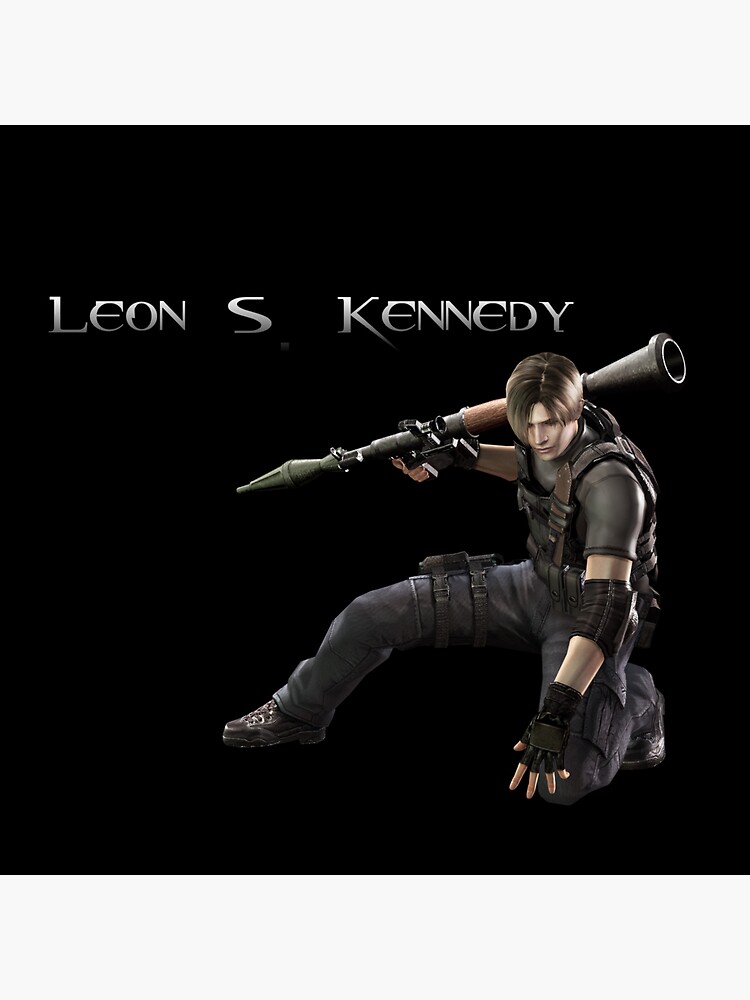 "Resident Evil 4 Leon S Kennedy" Sticker for Sale by OneSaltyLeon ...