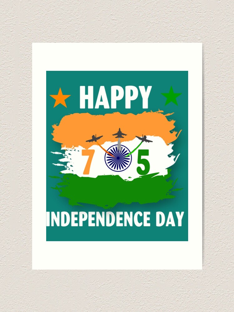 "Happy India 75th Independence Day India independence day Indian " Art ...