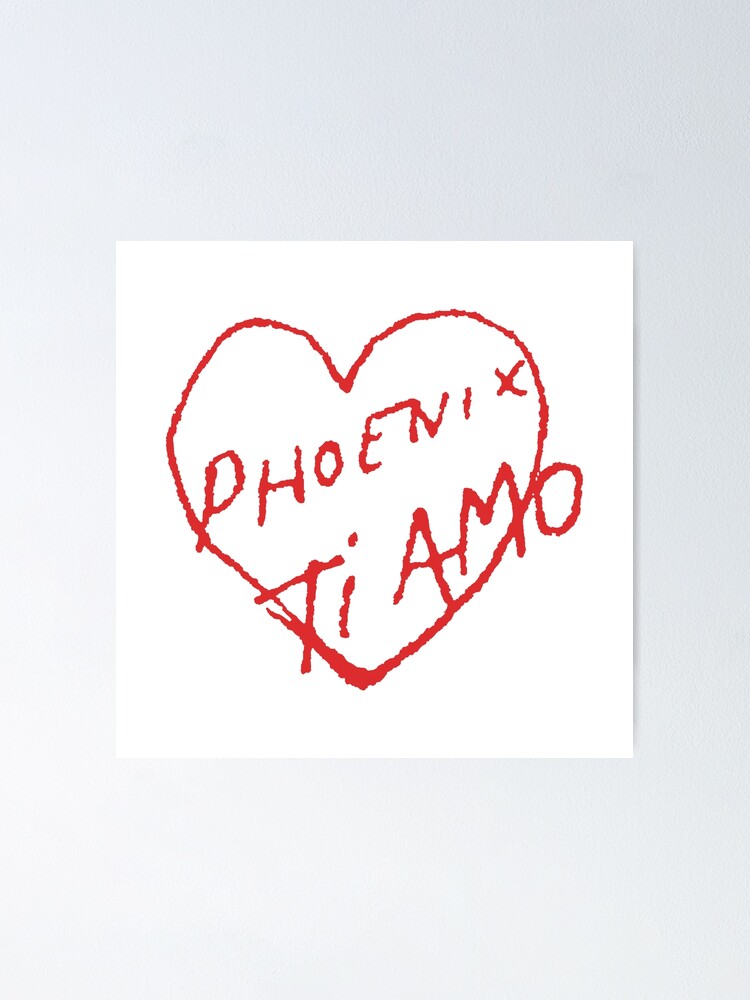 "Phoenix - Ti Amo Album Cover" Poster for Sale by UnderOneSky | Redbubble