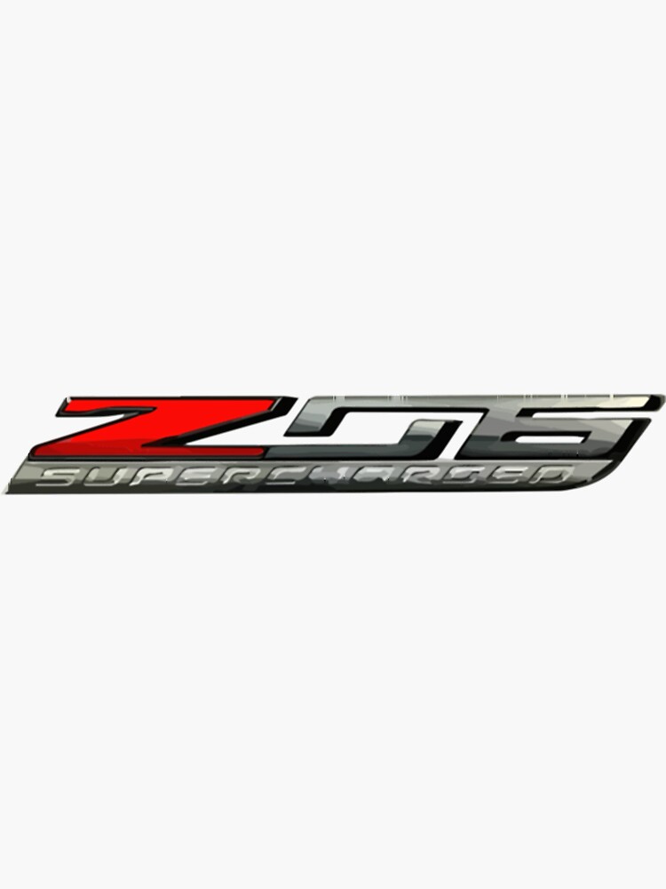 "C7 Corvette Z06 Supercharged Logo" Sticker for Sale by HAILEYJYOTHI ...