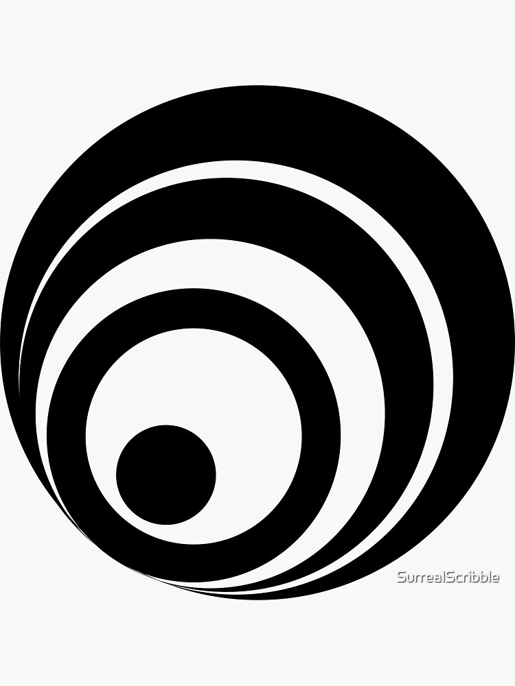"Transparent Ripple Circle" Sticker for Sale by SurrealScribble | Redbubble