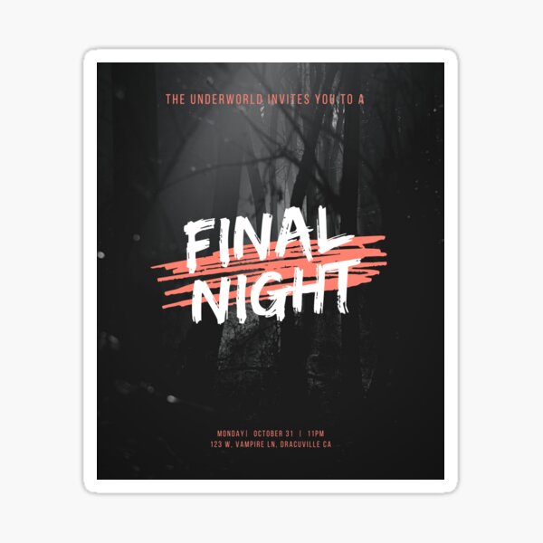 "Halloween Party Invitation Design" Sticker for Sale by Originivo ...