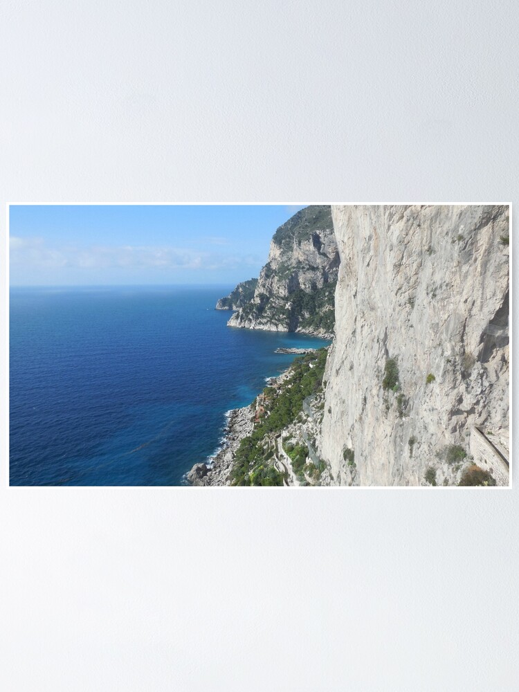"Capri Cliffside" Poster by ZeldaCroft | Redbubble