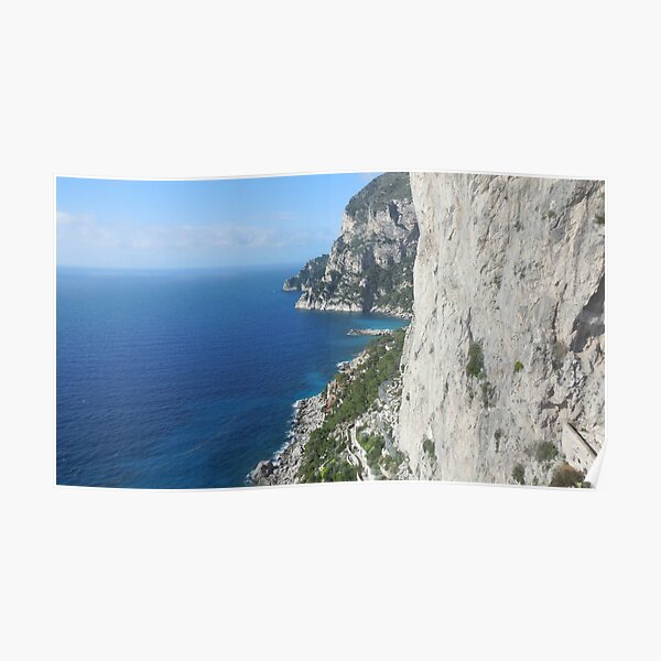 "Capri Cliffside" Poster by ZeldaCroft | Redbubble