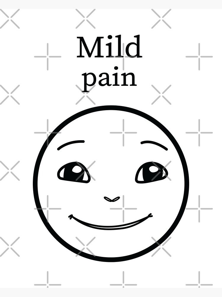 "Mild Pain - Black - on White" Sticker for Sale by Rzera- | Redbubble