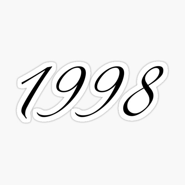 "1998" Sticker for Sale by Lauren Kenney | Redbubble