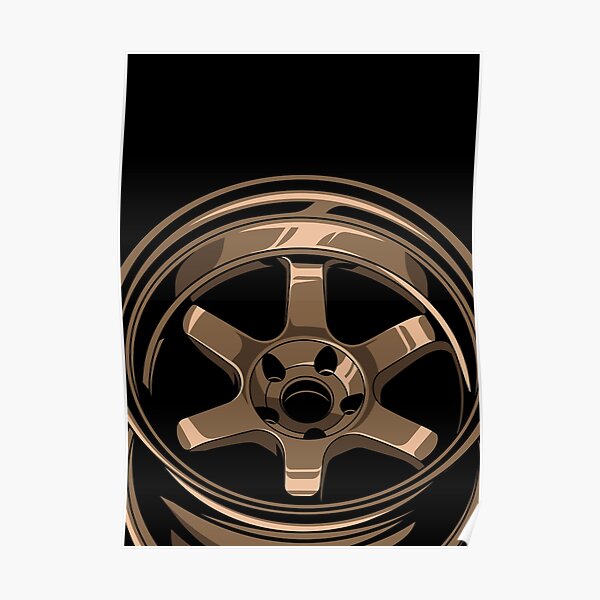 "Golden Rims" Poster for Sale by kevinmertayasa | Redbubble