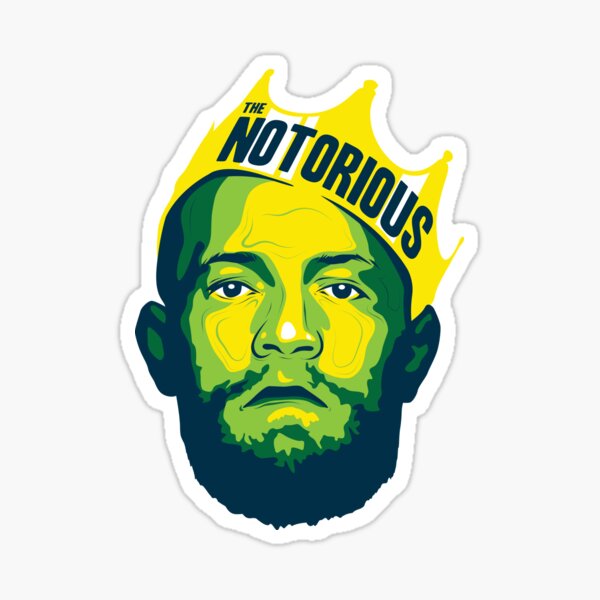 "The Notorious Conor Mcgregor" Sticker by DaviesBabies | Redbubble