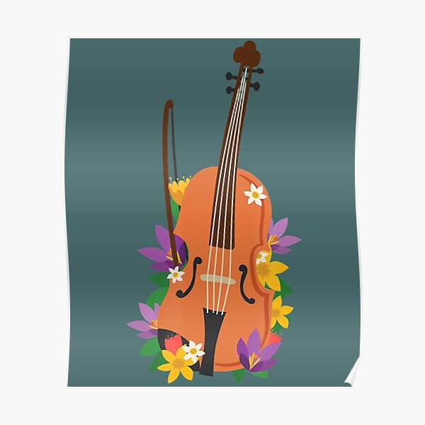 "Violin Art Classical Music Violonist Teacher Student Viola" Poster for ...