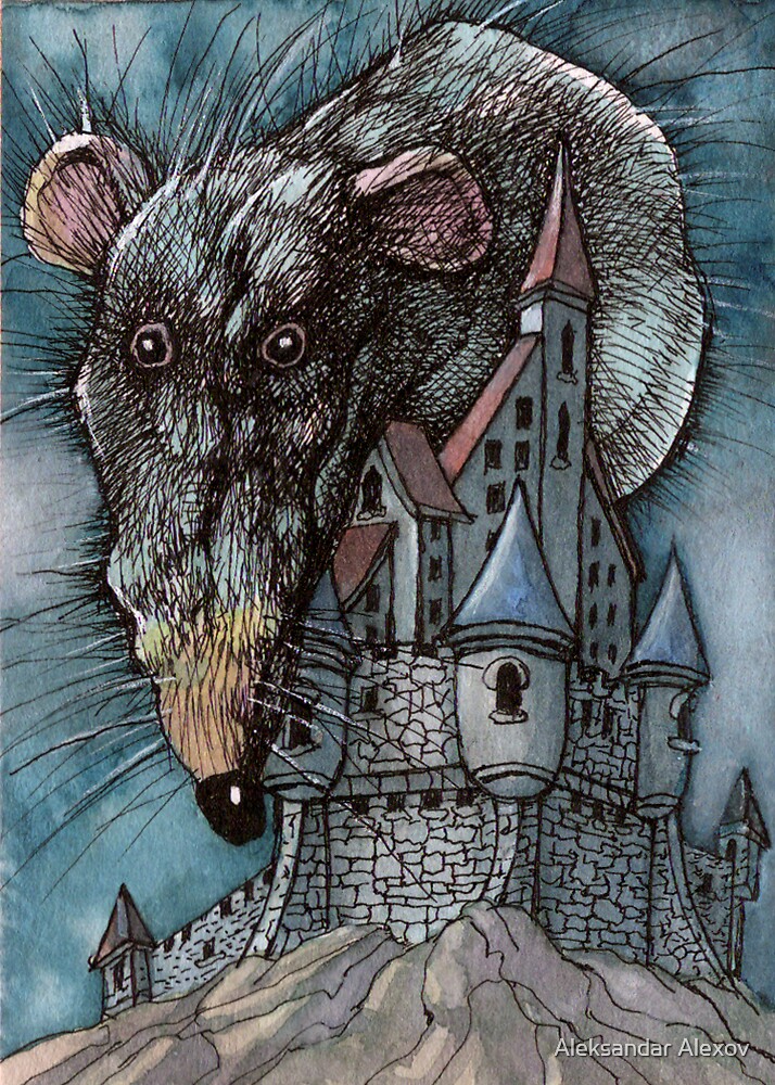 "Rat and Blue Castle" by Aleksandar Alexov | Redbubble