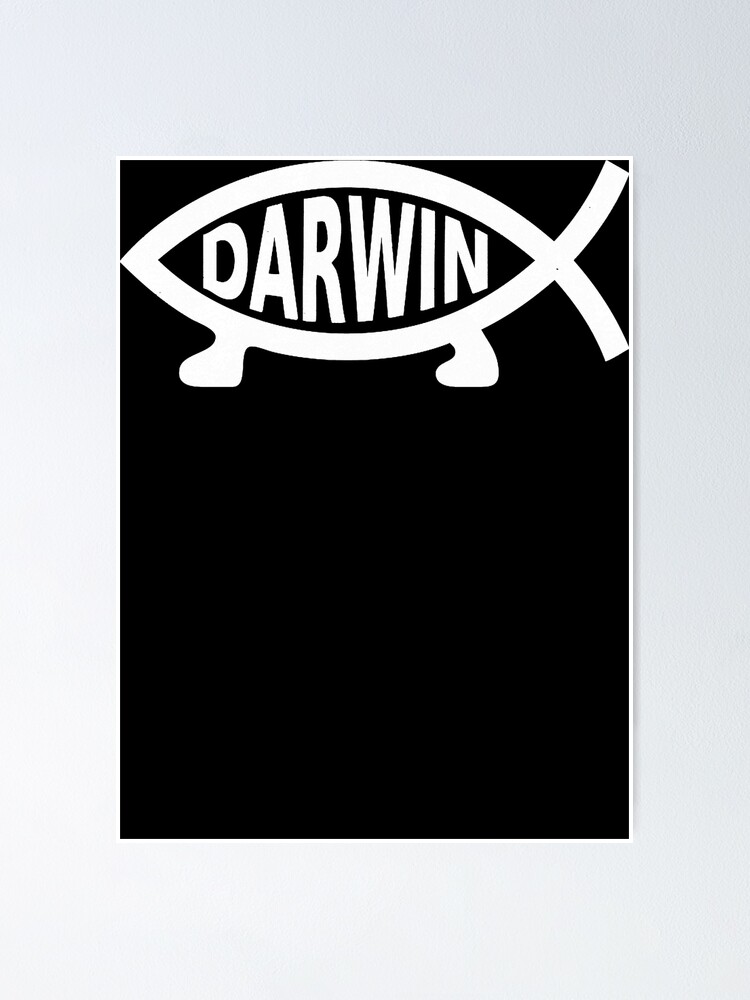 "Darwin Fish (distressed design)" Poster for Sale by CHARLEPHILLIPS ...