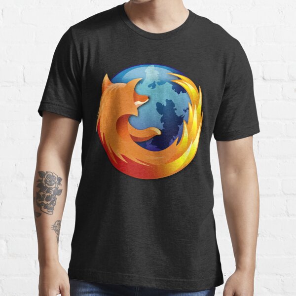 "Firefox logo" T-shirt for Sale by Phillips123 | Redbubble | mozilla ...