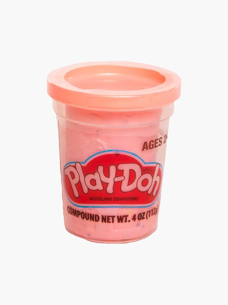 "Kawaii Pastel Pink Play-Doh" Sticker for Sale by knickeryknackry ...