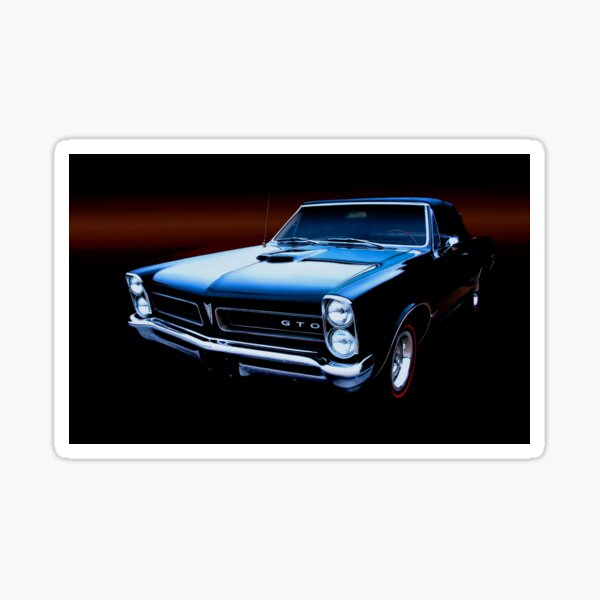 "1965 Pontiac GTO" Sticker for Sale by Burtney | Redbubble