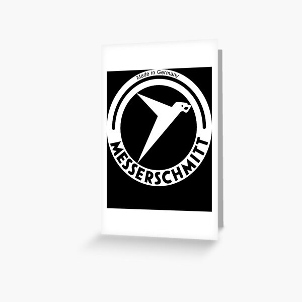 "Messerschmitt Aircraft Company Logo (White) Essential" Greeting Card ...