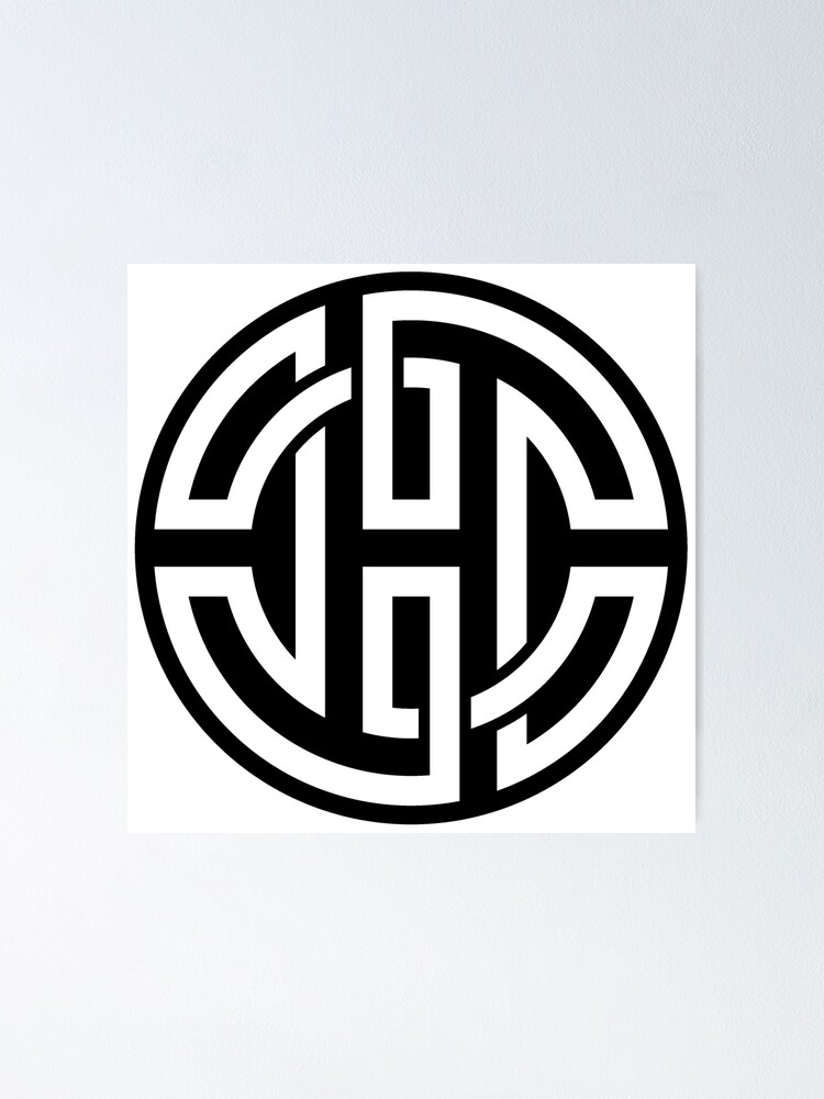 "Celtic Knot H Decal Black" Poster for Sale by Thel0n | Redbubble