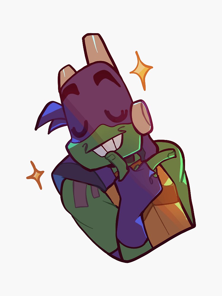 "sparkle donnie" Sticker for Sale by lillastarr | Redbubble