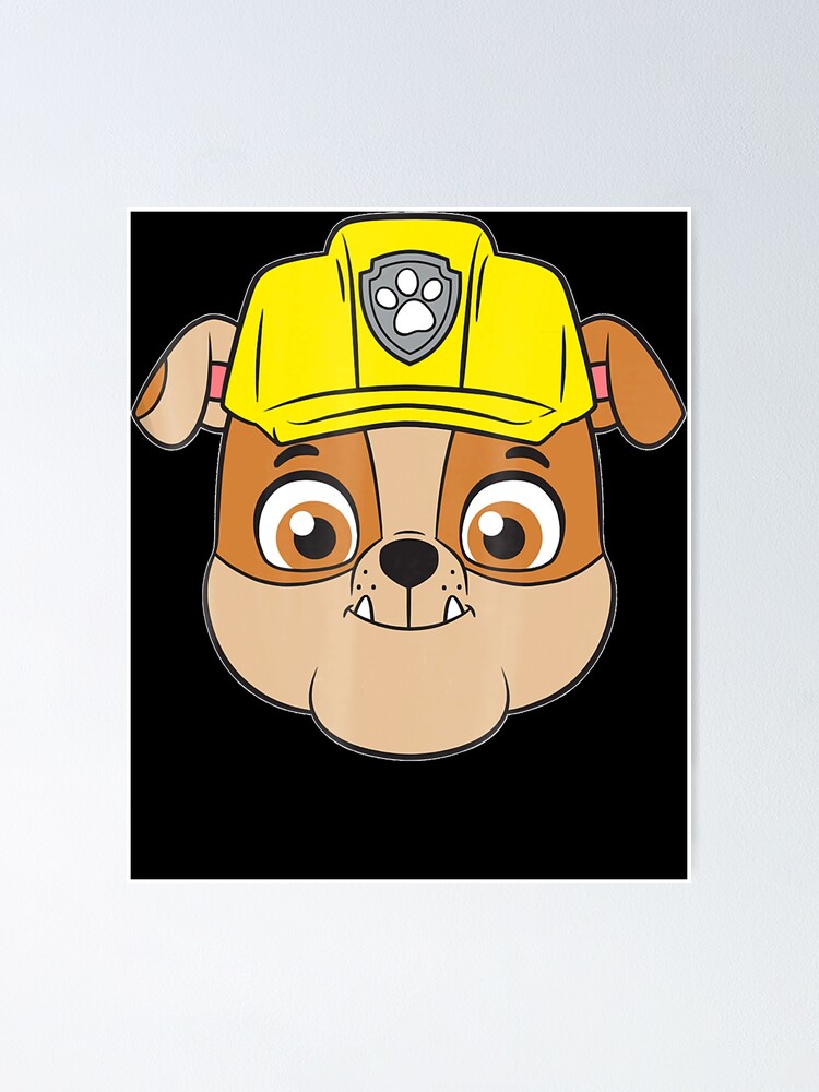 "PAW Patrol RUBBLE Face Classic " Poster for Sale by ShermaVera | Redbubble