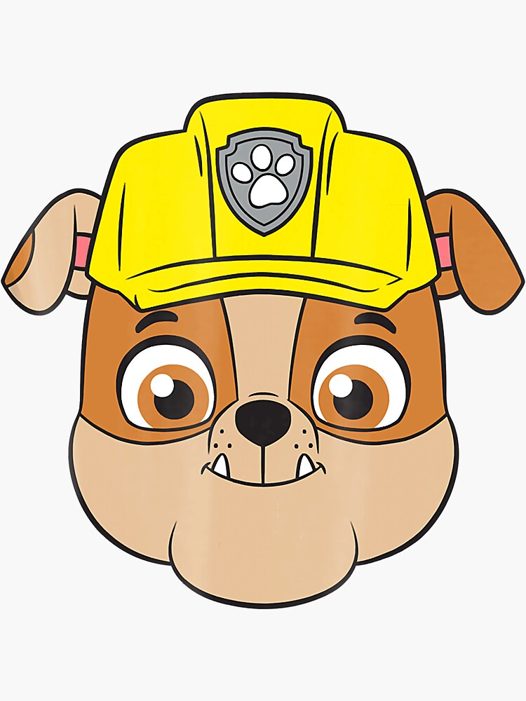 "PAW Patrol RUBBLE Face Classic " Sticker for Sale by ShermaVera ...