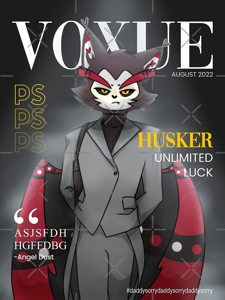 "Husk Hazbin Hotel Voxue Magazine Cover" Poster for Sale by goatgoesmbe ...