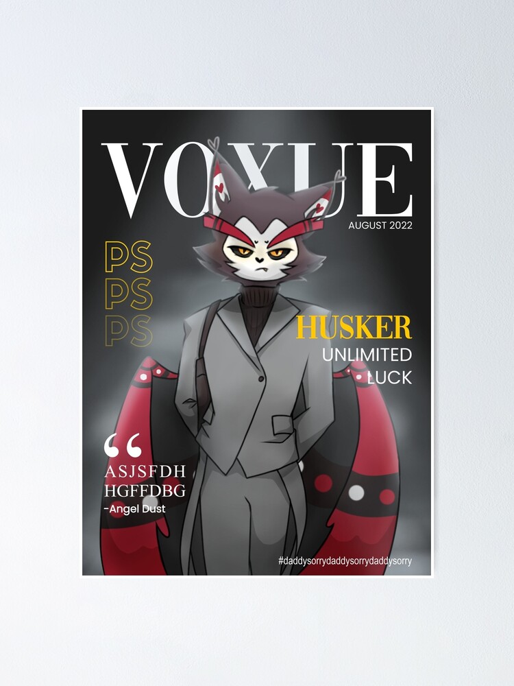 "Husk Hazbin Hotel Voxue Magazine Cover" Poster for Sale by goatgoesmbe ...