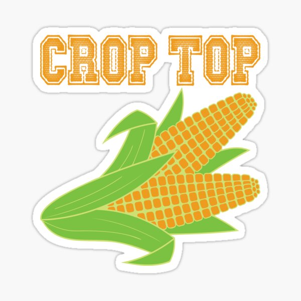 "Crop Top" Sticker for Sale by TeeArtsFashion | Redbubble