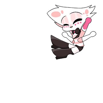 "Chibi Angel Dust Hazbin Hotel" Sticker for Sale by goatgoesmbe | Redbubble