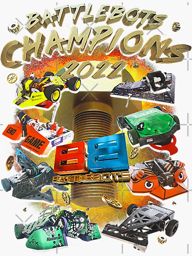 "BattleBots Champions 2022" Sticker for Sale by jaimentonter64 | Redbubble