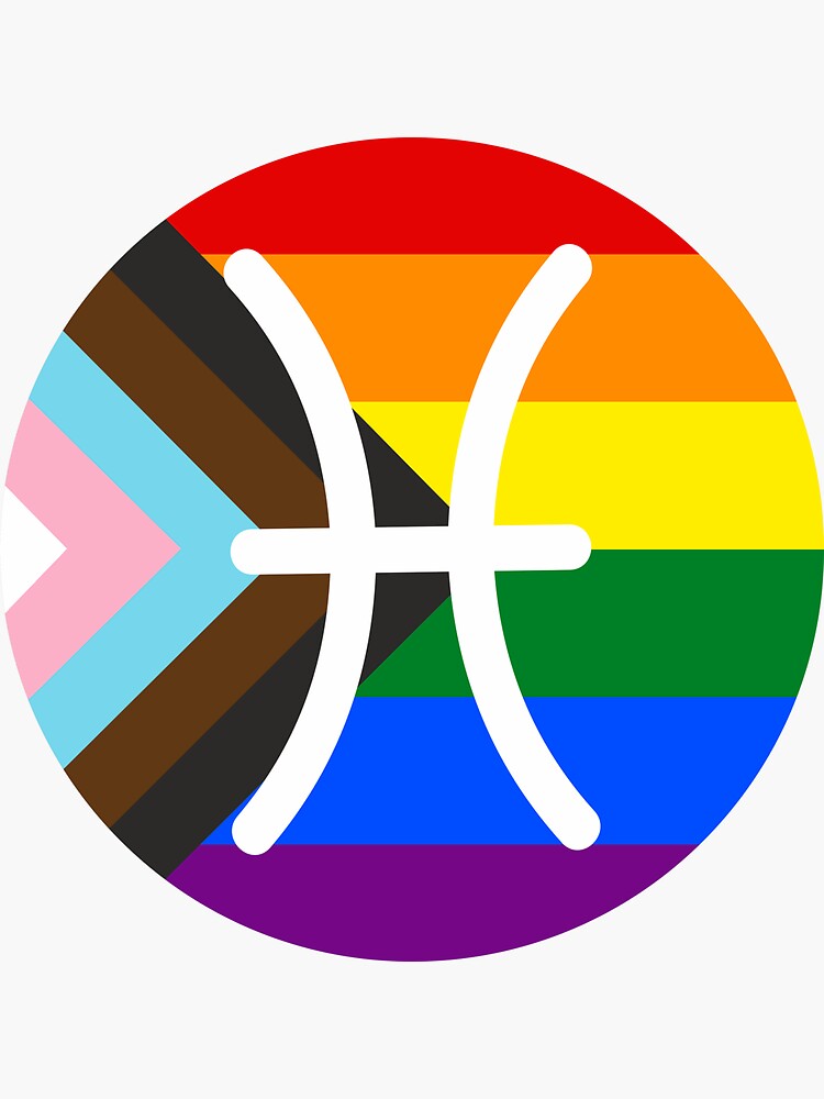 "Art Pisces All Flag LGBT" Sticker for Sale by LGBT-Art-Design | Redbubble