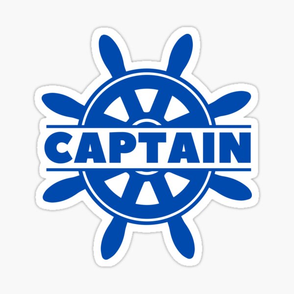 "Captain" Sticker for Sale by SwejdDesign | Redbubble