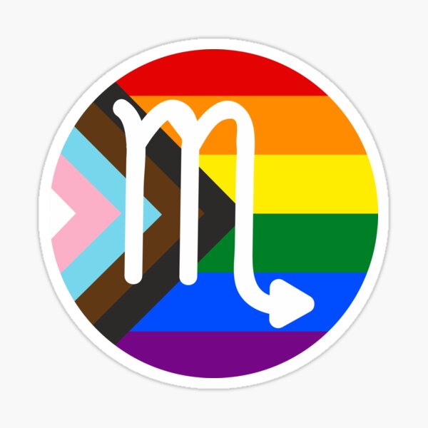 "Art Scorpio All Flag LGBT" Sticker for Sale by LGBT-Art-Design | Redbubble