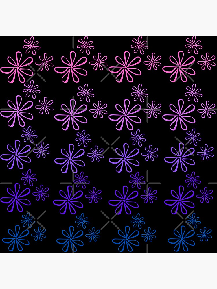 "Repeated flower vector" Sticker for Sale by Clownery-HS | Redbubble