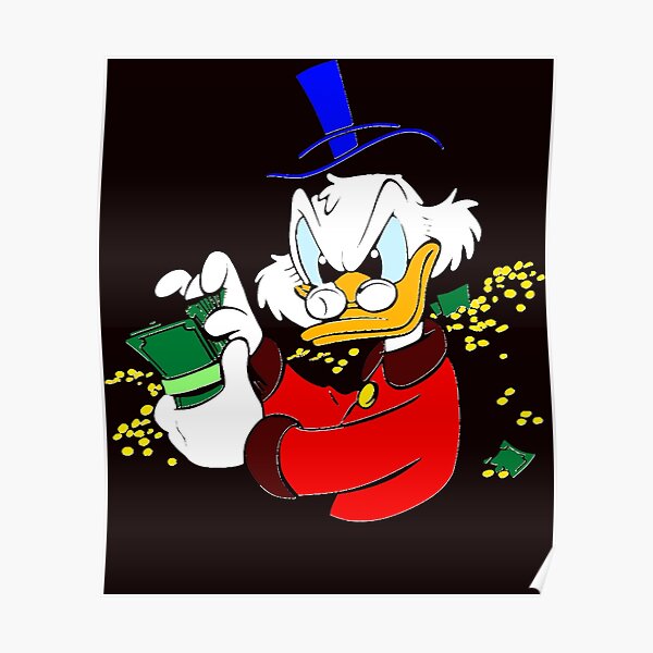 "Scrooge McDuck" Poster for Sale by Zollingeichael | Redbubble