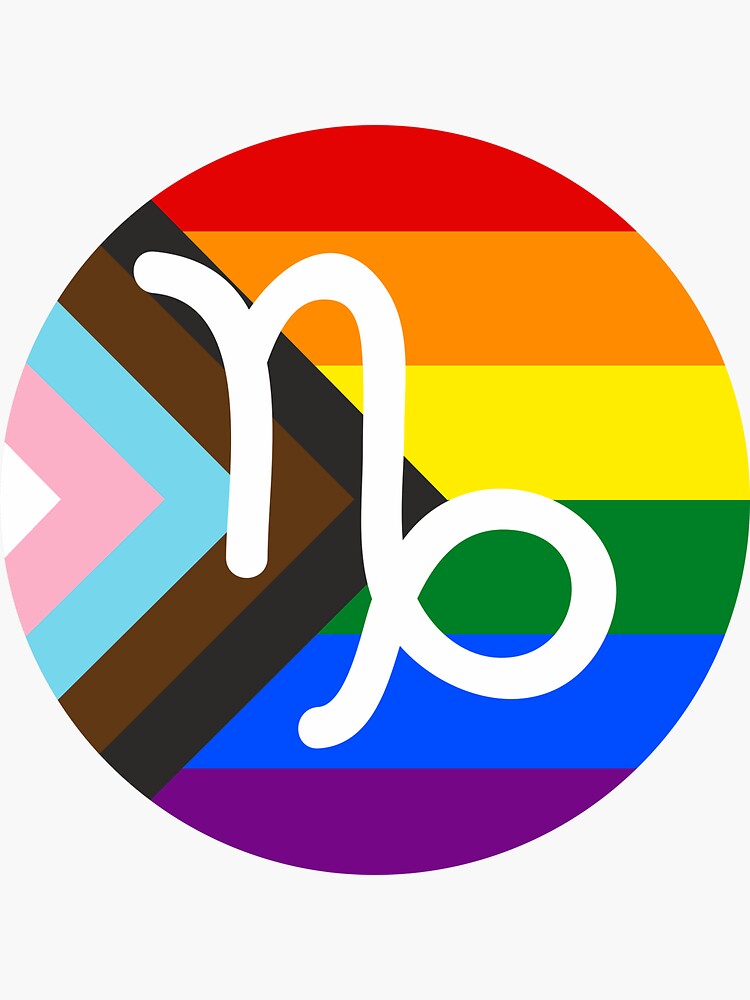 "Art Capricorn All Flag LGBT" Sticker for Sale by LGBT-Art-Design ...